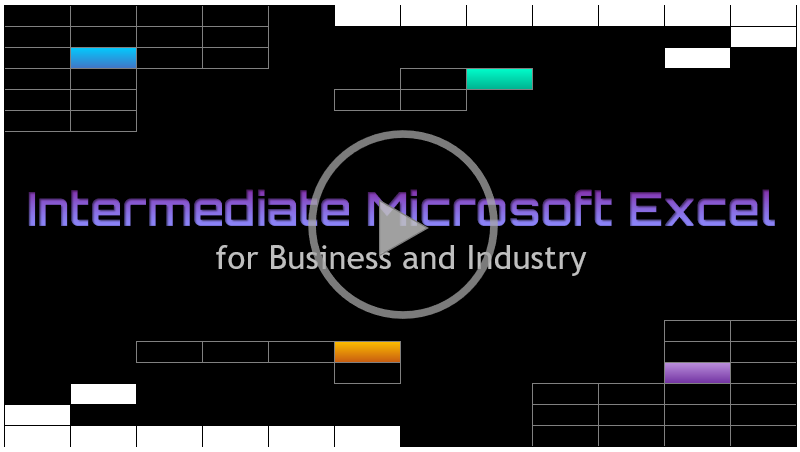 Intermediate Excel for Business and Industry Class